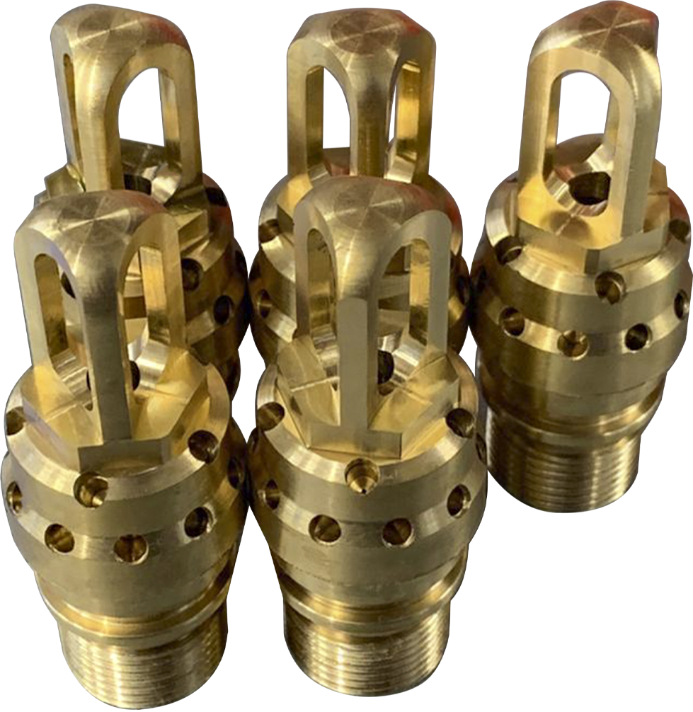 Water-mist high-pressure sprinklers for automatic installations